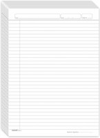 ESCAPER Pack Classic A4 Size Two Side Ruled Sheets, White Paper for ...