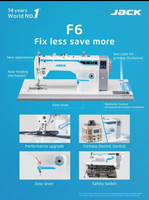 JACK F-6 Electric Sewing Machine 1 built-in stitches 5000 SPM White ...