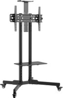 RISSACHI Heavy Duty TV Trolley Floor Stand with Wheels for 32–75 Inch ...