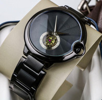 Tova Luxury Black Analog Automatic Watch for Men with Visible ...