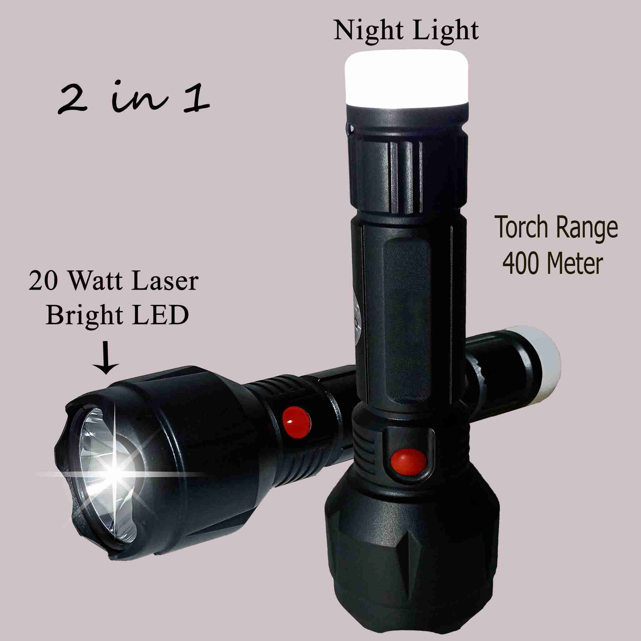LED Torch Light Long Range 1000 meter With Bright Lase Torch Price in ...