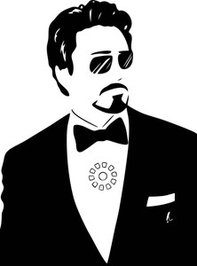 Tony Stark Stencil