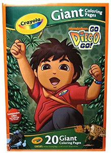 crayola giant coloring pages dora the explorer