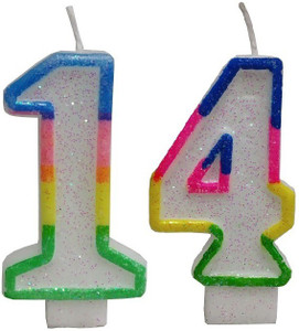 Number 14 Candles