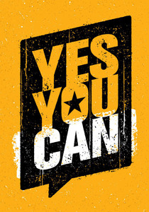 Yes You Can Poster Yes You Can Richt In Met Een Poster Photowall