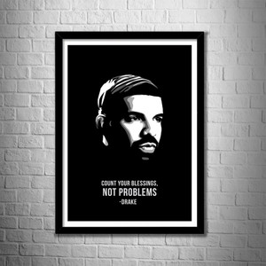 Drake Black And White Pop Art