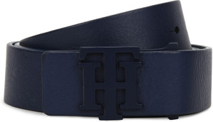 TOMMY HILFIGER Men Blue Genuine Leather Belt Navy Price in India Flipkart