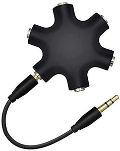 Explorer 6 Way Audio Splitter 3.5mm Audio Headphone Earphone Splitter Connector Sharing Device Universal Hub Laptop Accessory Price in India Buy Explorer 6 Way Audio Splitter 3.5mm Audio Headphone