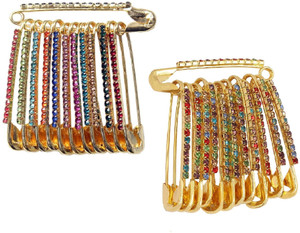 THANU S CRAFT Saree Pin Combo set of Safety Pin Fancy Design Sari sadi pins for women Brooch Price in India Buy THANU S CRAFT Saree Pin Combo set of Safety Pin Fancy