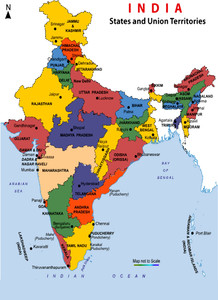 India Map Height Map Of India Showing Geographic Distribution Of ...
