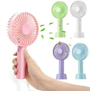 Electric Hand Fan Three Speed Mini USB Rechargeable Handheld Personal