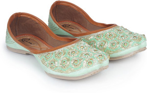 Green Ethnic Shoes - Buy Green Ethnic Shoes Online at Best Prices In ...