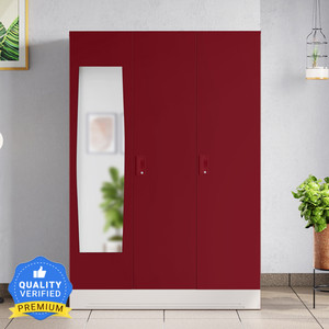 Godrej Interio Slimline 3 Door with Locker Drawer and Mirror Metal Almirah Price in India Buy Godrej Interio Slimline 3 Door with Locker Drawer and Mirror Metal Almirah online at Flipkart