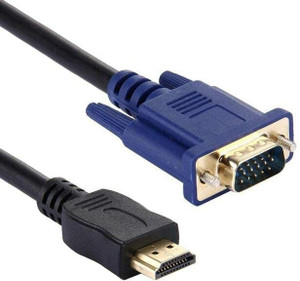 hiperads HDMI Cable 1.5 m HDMI to VGA Cable 1.5M 1080P HDMI Male to VGA Male Gold Platted Connector Cable hiperads Flipkart