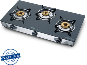 BAJAJ Majesty CGX3 Eco Glass Manual Gas Stove Price in India Buy BAJAJ Majesty CGX3 Eco Glass Manual Gas Stove online at Flipkart