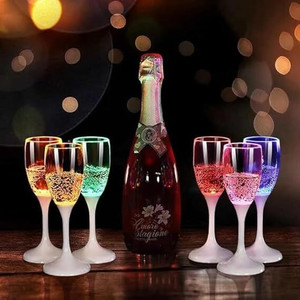 Flashing champagne glasses store