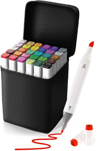 Flipkart Wynhard Color Marker set 30 Pcs Alcohol Marker Pen Set Dual Colour Markers pen Alcohol Based Marker pen Set alcohol markers set