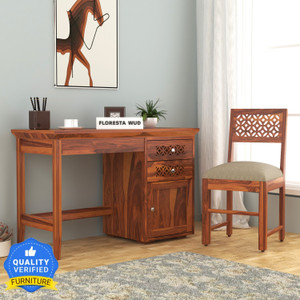 Wooden study table and chair flipkart store