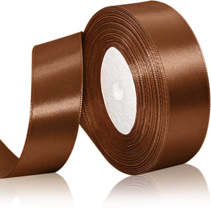 Chocolate brown satin ribbon store