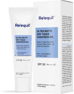 Re'equil Ultra Matte Dry Touch Sunscreen Gel - SPF 50 PA++++ - Price in ...