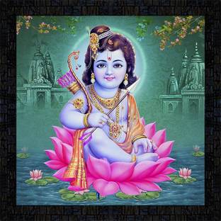 Poster N Frames framed poster of Shree Ram lala Ayodhya Digital Reprint ...