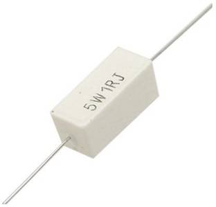 EMERGING TECHNOLOGIES 1 OHM 5W WIRE WOUND RESISTORS 1E Fixed Resistor ...