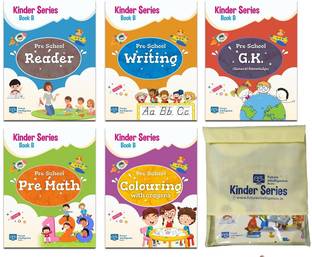 LKG books for kids CBSE (Set of 5 Books) English, Writing, Maths, GK or ...