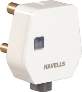 HAVELLS AHLGWXW063 AHLGWXW063 6A 3Pin Plugtop with Indicator Three Pin ...
