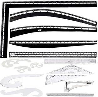 Hirday Complete Fashion Designing Tailoring Scales Set of 12 Sewing Kit ...