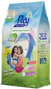 Raj Super White Premium Soap Detergent Powder 1 kg Price in India - Buy ...
