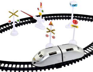 White Devil High-Speed Battery Operated Bullet Train Toy Set Game and ...