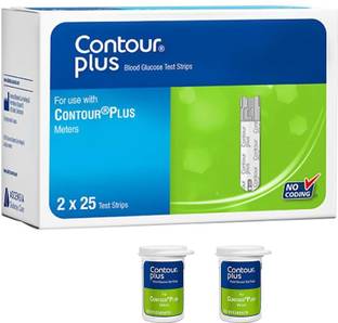 CONTOUR PLUS Elite Glucometer (20 Strips + 5 Lancets + Lancing Device ...