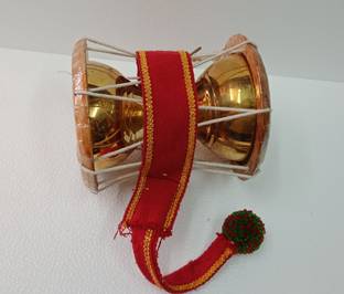 Kannan musical instruments UDUKKAI BRASS HEAVY (PLASTIC SKIN) Damaru ...