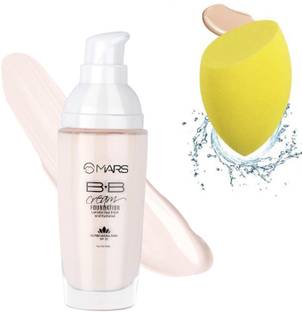 MARS BB Cream Foundation & Sponge Beauty Blender Puff Price in India ...