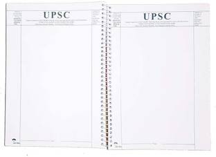 Pramesh UPSC Mains Answer Writing Sheet [100 Pages] [2 Booklet] Spiral ...
