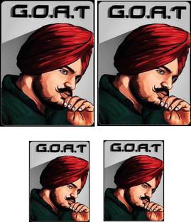 SIDHU MOOSEWALA STICKER POSTERS PACK OF 9 THE LEGENDS NEVER DIE SIDHU ...