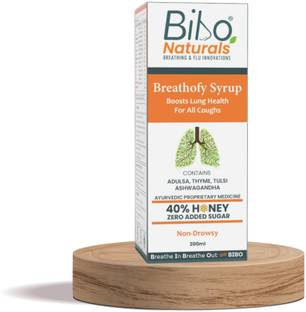 BIBO Breathofy Syrup|For All Coughs |40% Honey|Natural|Non-Drowsy Price ...
