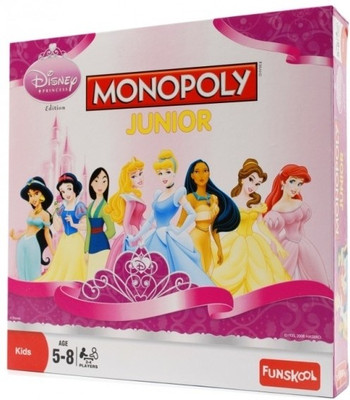 Buy FUNSKOOL Disney Princess Monopoly Junior Party & Fun Games Board ...