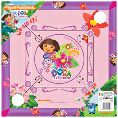 Buy Dora the Explorer 2-in-1 Carrom Board with Ludo Indoor Sports Games ...
