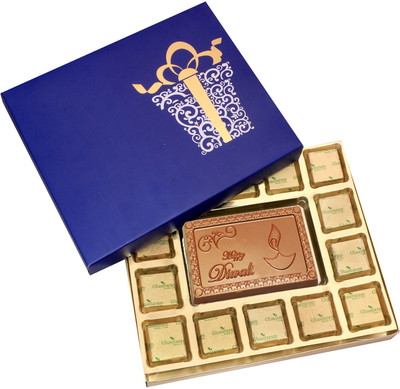 10% OFF on Ghasitaram Gifts Blue Happy Diwali Big Chocolate Bars(280 g ...
