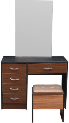 31% OFF on Parin Glass Dressing Table(Finish Color - , Dark Brown ...