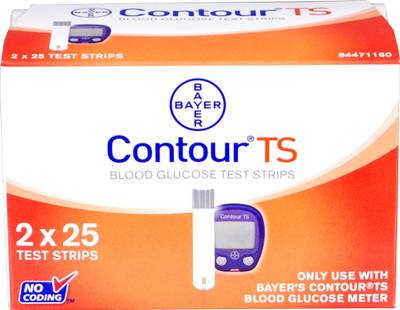 Bayer Bayer Contour TS 50 Test Strips 50 Glucometer Strips - Price History