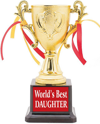 37% OFF on Atpata Funky World'S Best DAUGHTER Certificate Award Trophy ...