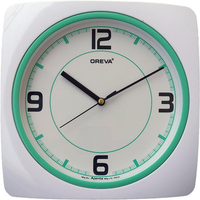 45% OFF on Oreva Analog Wall Clock(Green, With Glass) on Flipkart ...