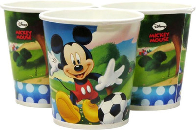 28% OFF on FUNCART Mickey Mouse Paper Cup Paper Coffee Mug(200 ml, Pack ...