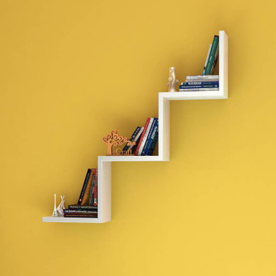 40% OFF on OnlinePurchas W shaped wall rack Wooden Wall Shelf(Number of ...