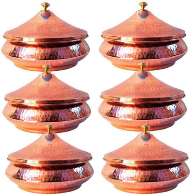 Handmade Best Quality Traditional Steel Copper Bottom Dish Serving ...