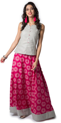 Buy Maybell Women Ethnic Top and Skirt Set on Flipkart | PaisaWapas.com