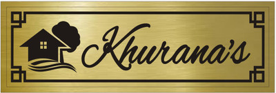 60% OFF on Sangam Ad Plastic Sunboard Name Plate(Gold) on Flipkart ...