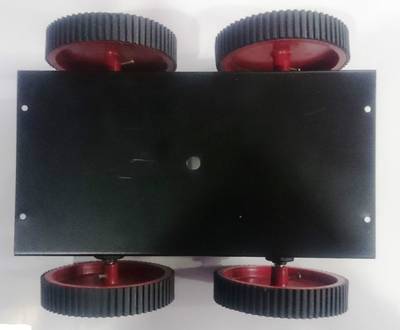 INVENTO 4 Wheel Robotic Platform 4x4 Wheel Drive DIY with DC gear motor ...